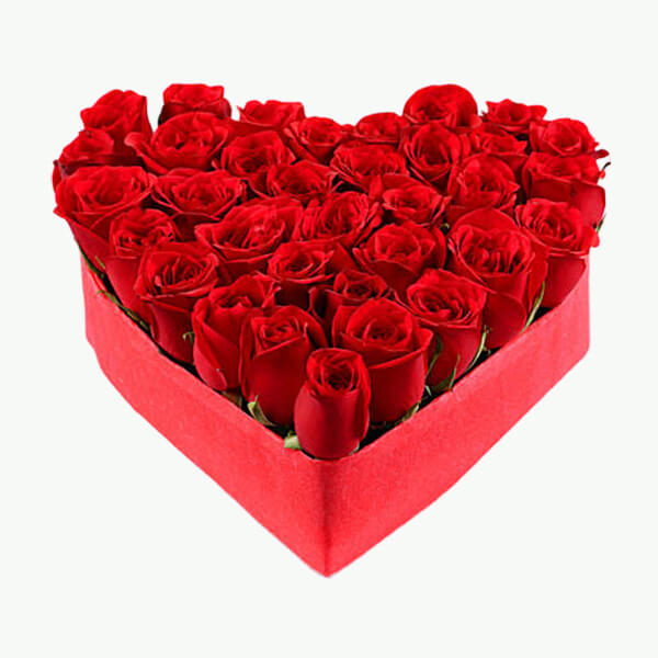 Heart Roses Arrangement – Surprise Habesha