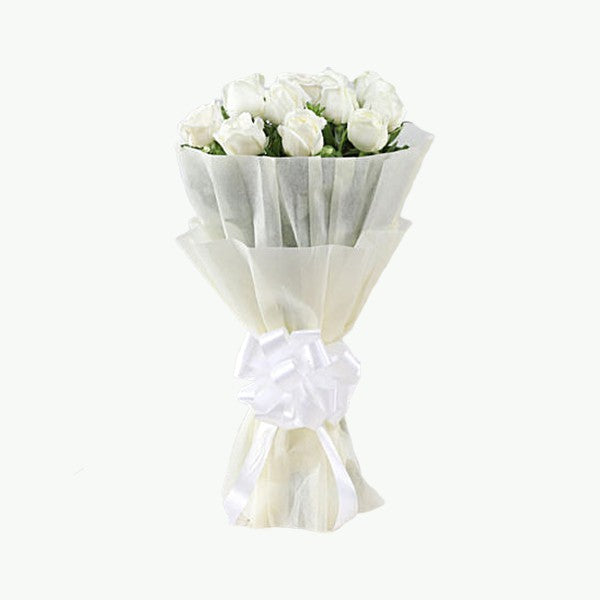 Small White Rose Bouquet